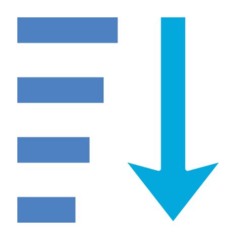 sort descending free arrows icons