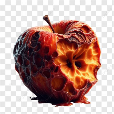 클로즈업 사진 신선한 잎이 아직 붙어 있는 썩어가는 사과 상한 빨간 사과 녹색 잎 흰 바탕 Png 일러스트 및 이미지 에 대한 무료 다운로드 Pngtree