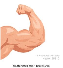 sportsmans arm strong biceps vector symbol stock vector royalty free