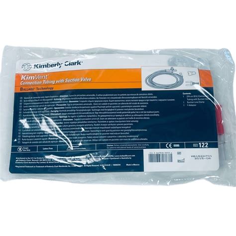 New Kimberly Clark Ref 122 Kimvent Connection Tubing With Suction Valve