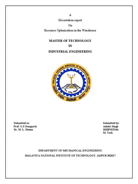 Desertation Ank Pdf Warehouse Logistics