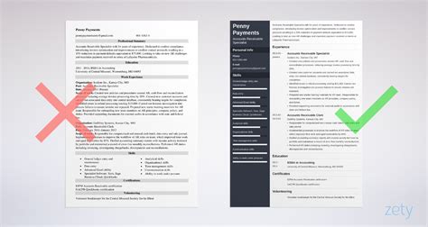 Accounts Receivable Resume Samples 20 Ar Examples