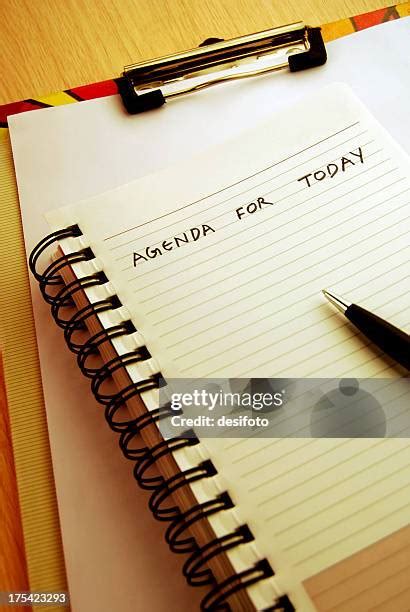 todays agenda list photos and premium high res pictures getty images