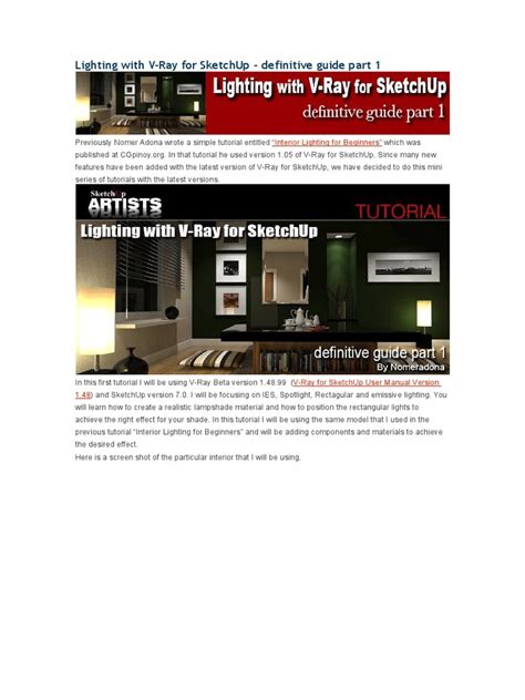 PDF Lighting With V Ray For SketchUp Definitive Guide Part DOKUMEN TIPS
