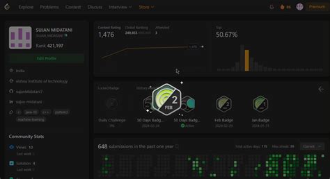 Sujan Midatani On Linkedin Leetcode Februarybadge Achievementunlocked Problemsolving