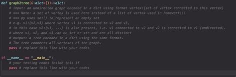 Solved Def Graph2tree Gdict →dict Input An Undirected