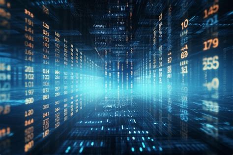 Premium Photo Abstract Representation Of Data Processing With Generative Ai