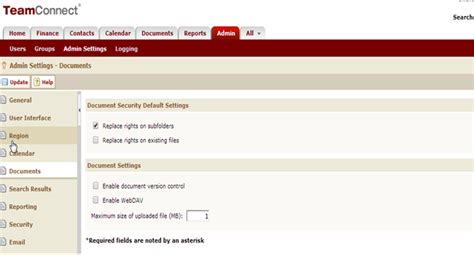Document Security Default Settings In Admin Settings Mitratech Success Center