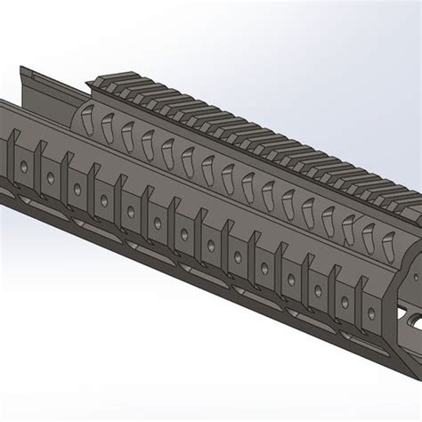 🔫 Mpx Handguard Ver 1・ Stl File For ・cults
