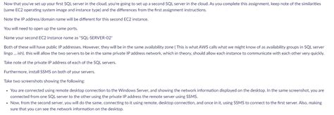 Solved Now That Youve Set Up Your First Sql Server In The