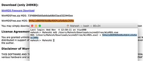 How To Check A Files Checksum On A Mac