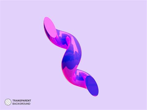 홀로그램 그라데이션 스프링 모양 3d 그림 무료 Psd 파일