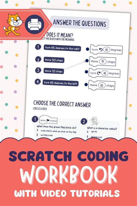 computer coding in scratch worksheets for beginners unplugged coding workbook scratch coding