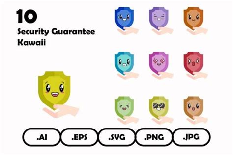 Security Guarantee Kawaii Graphic By Bestinputstudio · Creative Fabrica