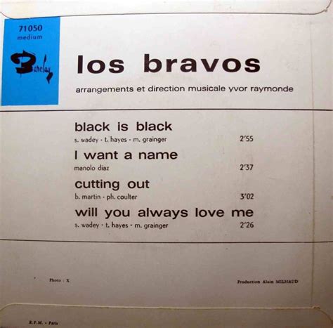 Los Bravos Black Is Black Ep 1966 Gebraucht In Schaffhausen Für Chf