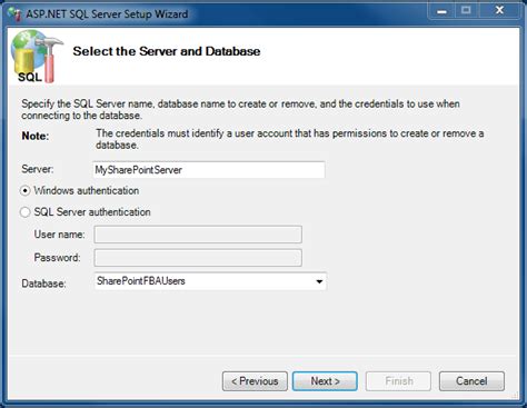 Configure Sharepoint Forms Based Authentication To Use Sql User Accounts