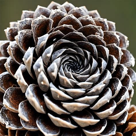 Fractals In Nature Close Up Photograph Of A Pinecone