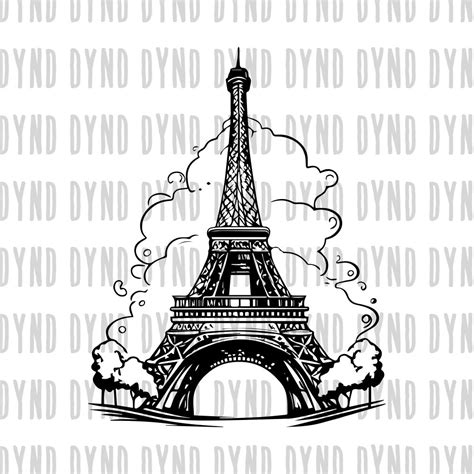Eiffel Tower SVG Eiffel Svg Paris Svg Eiffel Tower Clipart Eiffel Tower Files For Cricut