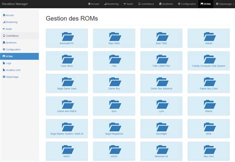 Une Interface Web De Gestion Pour Votre Recalbox Informatique