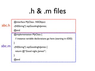 Objective C 基本介紹 PPT