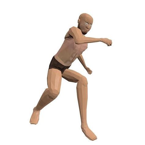 3d Model Ps1 Style Character Male Vr Ar Low Poly Cgtrader