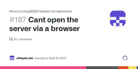 Cant Open The Server Via A Browser · Issue 187 · Nimmloresp8266