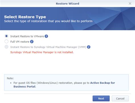 Synology Active Backup For Business Vmware Lab Protection Bytesizedalex