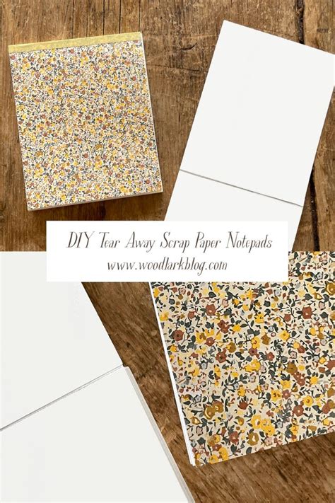 Diy Tear Away Recycled Paper Notepads Woodlark Blog In 2024 Paper