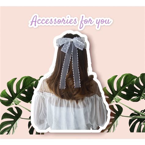 โบว์ติดผม โบว์ขาวน่ารักๆ ประดับมุก ลุคคุณหนูสุดๆ โบว์ 3 ชั้น งาน Hand Made ไม่ซ้ำใคร พร้อมส่ง