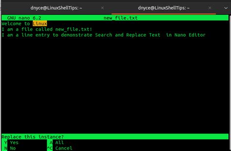 How To Search And Replace Text In Nano Editor