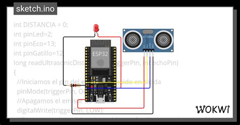 Sensor Ultrasonico Wokwi Esp32 Stm32 Arduino Simulator