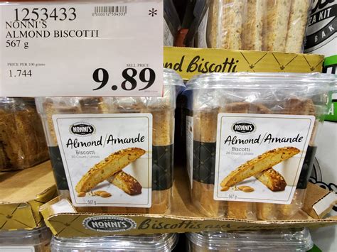 1253433 Nonni S Almond Biscotti 567 G 9 89 Costco East Fan Blog