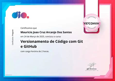 Versionamento De Código Com Git E Github Mauricio Arcanjo