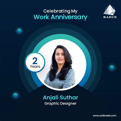 Anjali S On Linkedin Workanniversary Workmilestone Innovation Radixweb Proudradixian…
