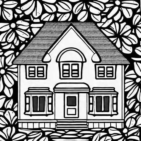 House Coloring Page Color Anything