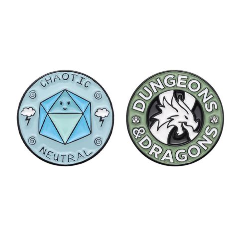 Dungeons And Dragons ‘set Of 2 Dnd Enamel Pin Distinct Enamel Pins