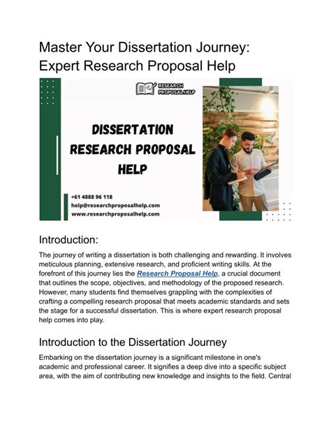 Ppt Master Your Dissertation Journey Expert Research Proposal Help