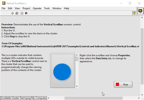 Solved Is There A Way To Add Scroll Bar To A Front Panel Cluster Control Page 2 Ni Community
