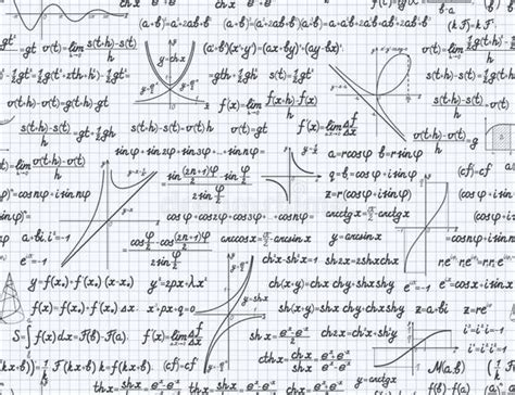 Math Vector Seamless Pattern Background Notebook Stock Vector Illustration Of Equal Algebra