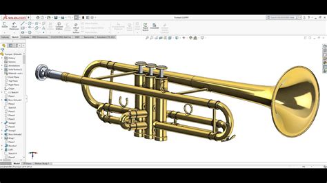 Solidworks Designing A Trumpet YouTube