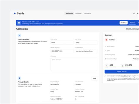 stratis ui forms by monty hayton on dribbble