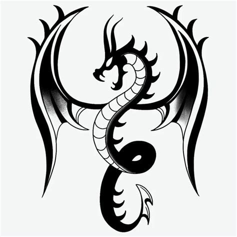 دانلود فایل وکتور اژدها مناسب برای تتو فاپول