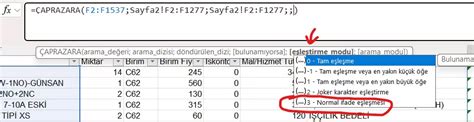 Sayfalar Arası Malzeme İsimlerini Filtreleme Exceldepo