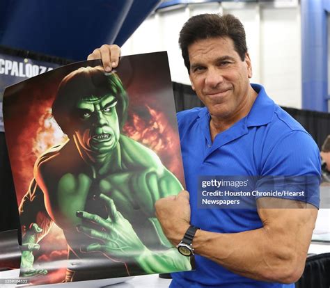Lou Ferrigno Who Played The Incredible Hulk Poses For A Portrait