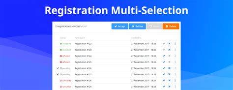 Multi Selection Now Available In The Registrations List Toornament Blog