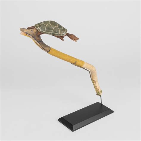 Lot Tesuque Artist Once Known Deerturtle Effigy Rasp Ca 1935