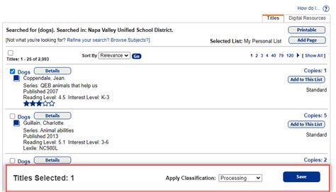 Manage Title Classifications At The District