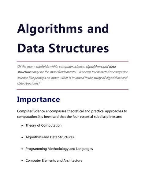 Algorithms And Data Structures~hmftj Docx