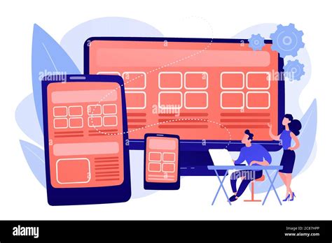 Responsive Web Design Concept Vector Illustration Stock Vector Image Art Alamy