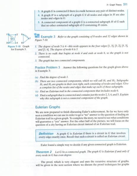 solved 71 graph theory 511 3 a graph g is connected if